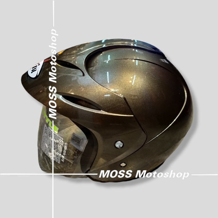 Jual Helm Hiu Nico R Dark Granito | SNI | ALL SIZE | Halfface | Shopee ...