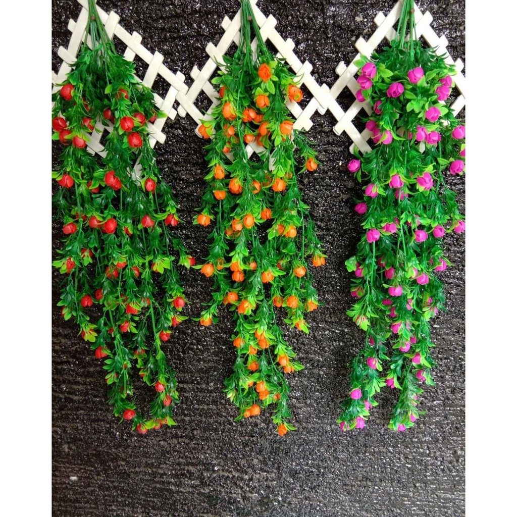 Jual BUNGA PRITI + POT WAJIK / daun hias/Bunga Rambat Plastik Vernalya ...