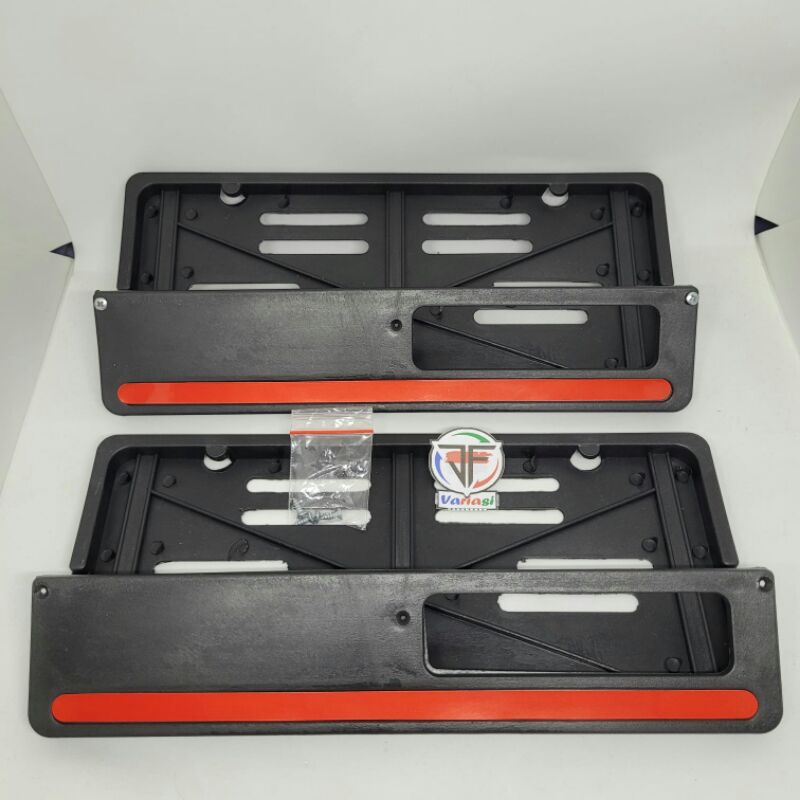 Jual Tempat Plat Nomor Motor Universal ( LIS MERAH )Cover Tempat ...