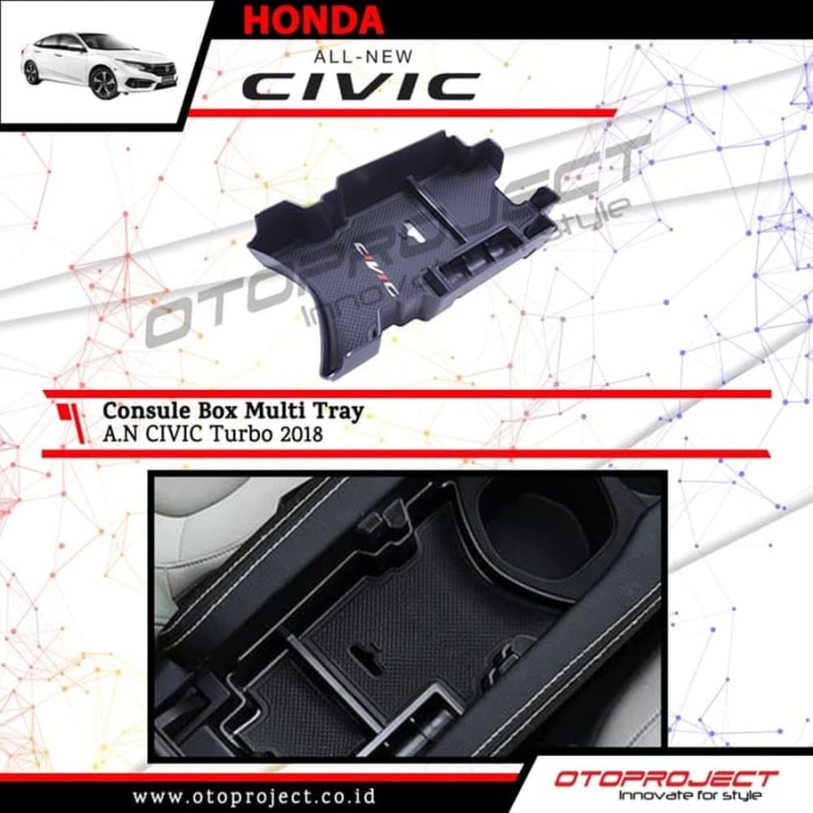 Jual Console Box CIVIC/ Car Organizer / Center Console Multi Tray All ...