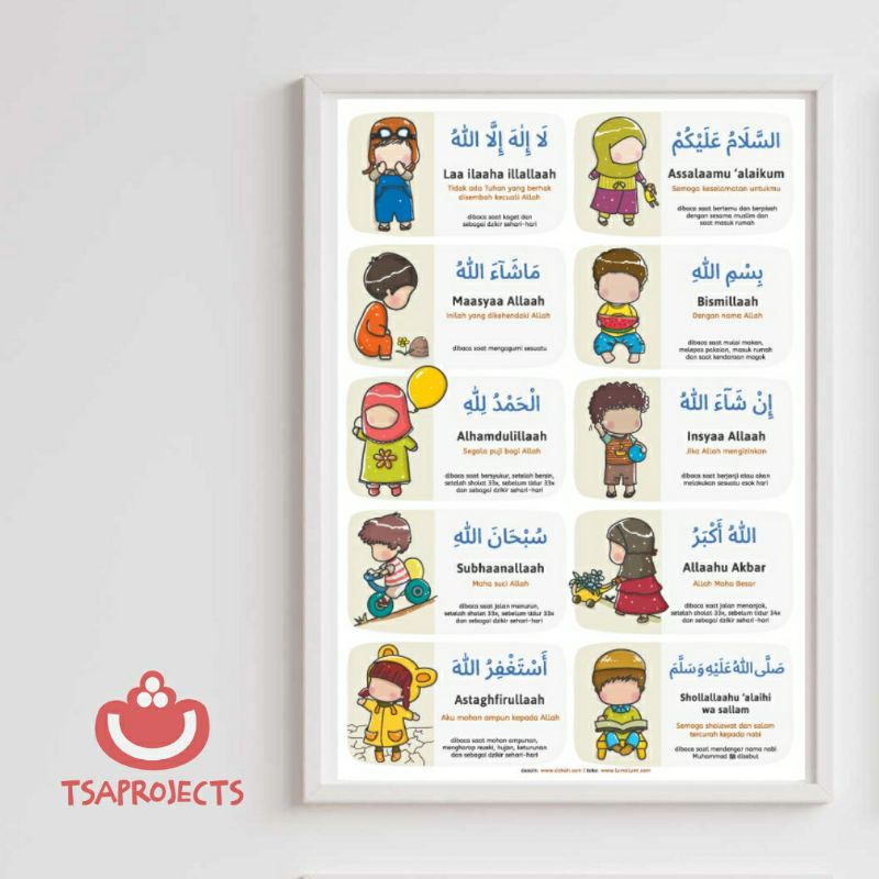 Jual POSTER EDUKASI ANAK ISLAMI (17 Tema Menarik!) | Shopee Indonesia