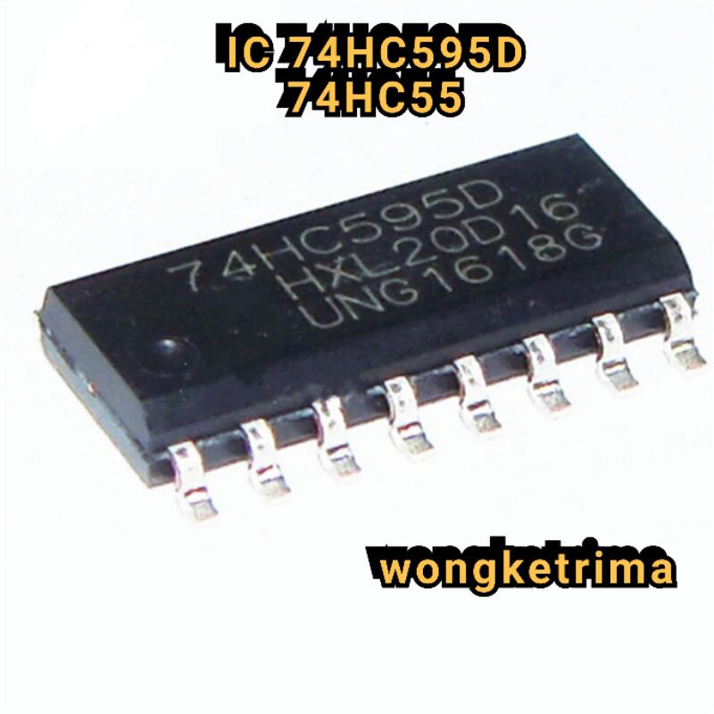 Jual 74HC595D 74HC595 SOP-16 Counter Shift Registers 8bit | Shopee ...
