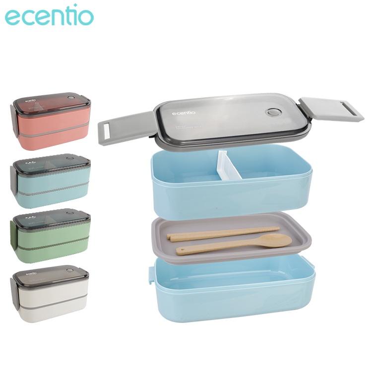 Jual C0O9 FOODI Double layer 1600ml 2 susun Kotak Bekal Makan Bento Anti Bocor Lunch Box tempat ...