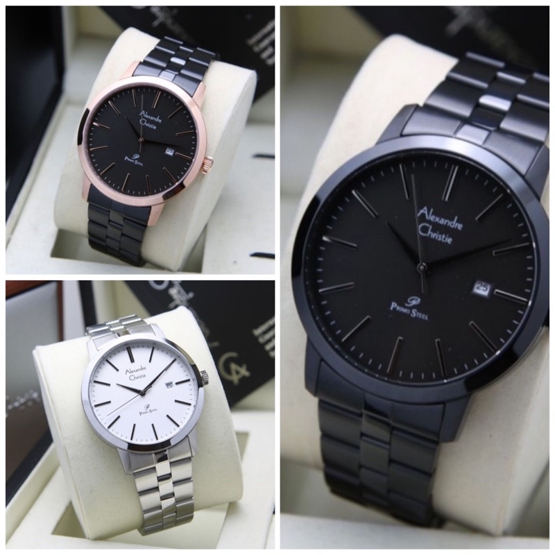 Jual JAM TANGAN PRIA ALEXANDRE CHRISTIE AC 1007/1014ORI STAINLESS ...
