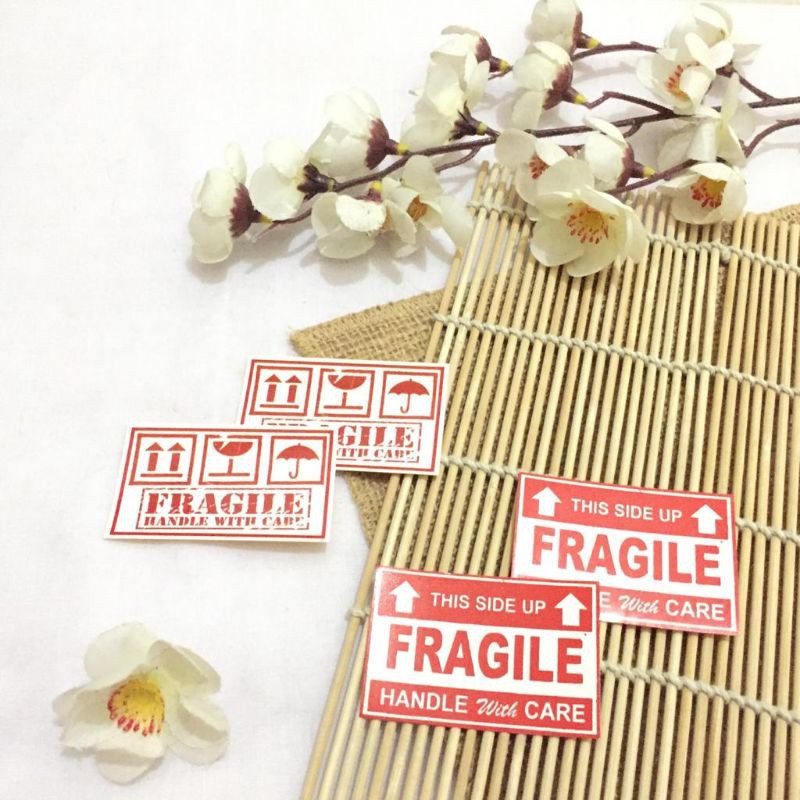 Jual Stiker Label Fragile / Stiker Pengiriman Fragile Paket | Shopee ...