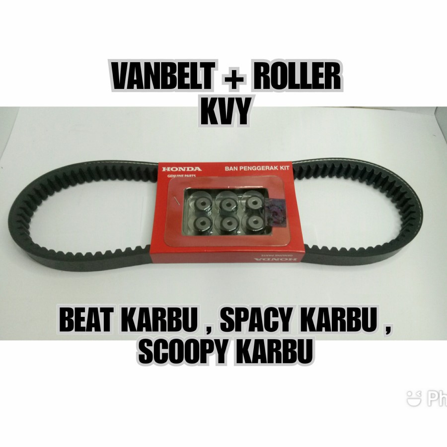 Jual vanbelt set roller KVY BEAT OLD SPACY OLD 100% ORI ASLI v belt ...