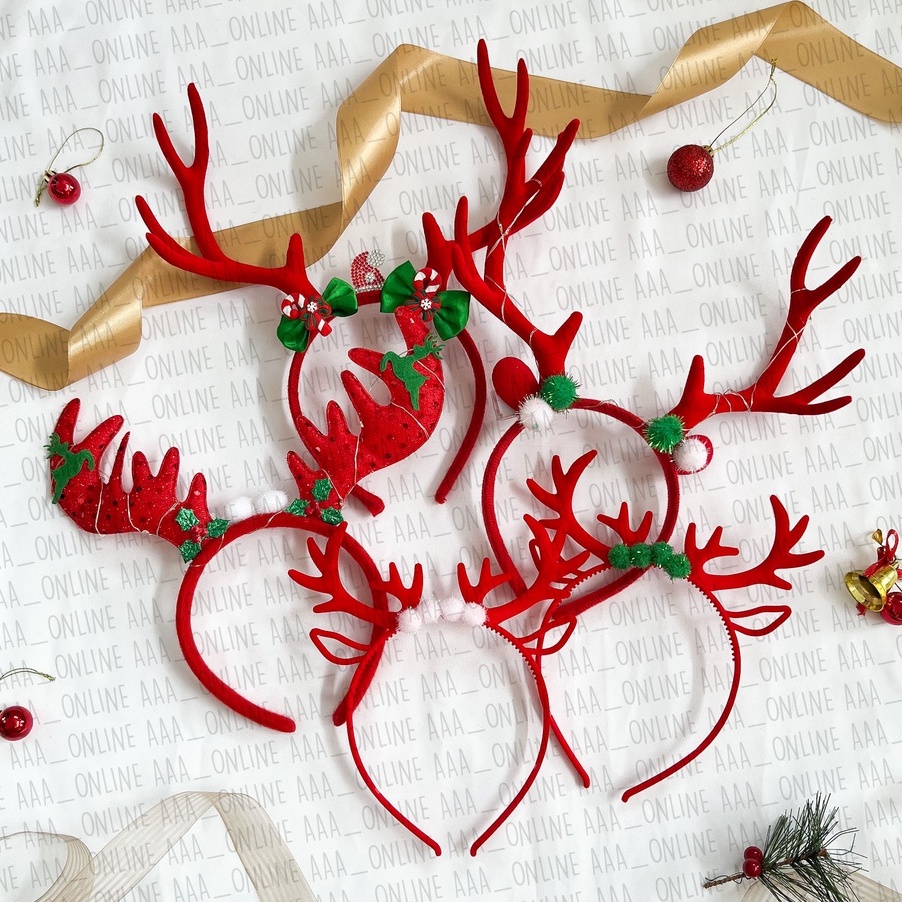 Jual Bando Natal LED Dewasa Anak Tanduk Rusa / Aksesoris Rambut ...