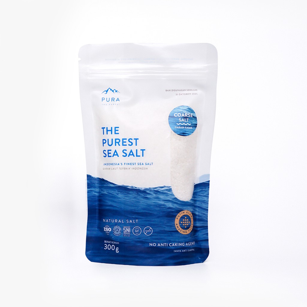 Jual Pura Purest Sea Salt Coarse 300gr (Garam Laut Natural) | Shopee ...