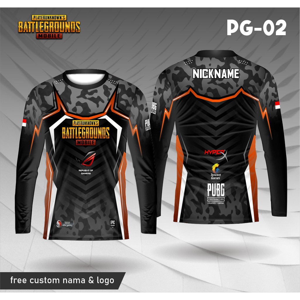 Jual Jersey e sport pubg baju game kaos gamer lengan panjang | Shopee ...