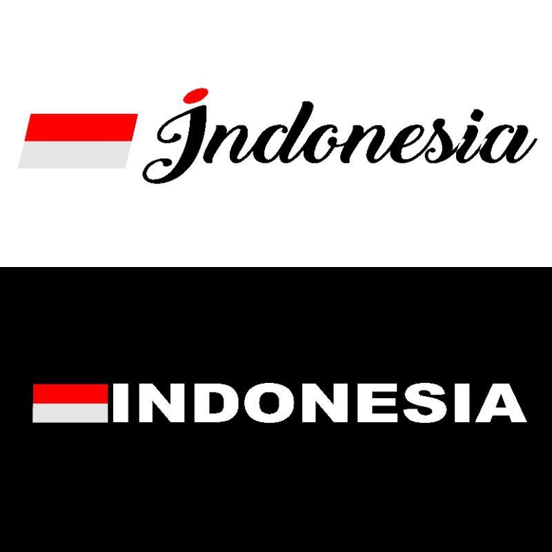 Jual stiker Indonesia stiker cutting | Shopee Indonesia