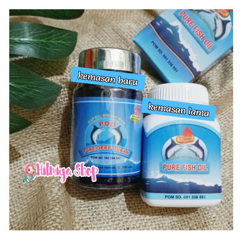Jual Hilmiya Minyak Ikan PDO (Pure Deep Ocean) / PFO (Pure Fish Oil ...