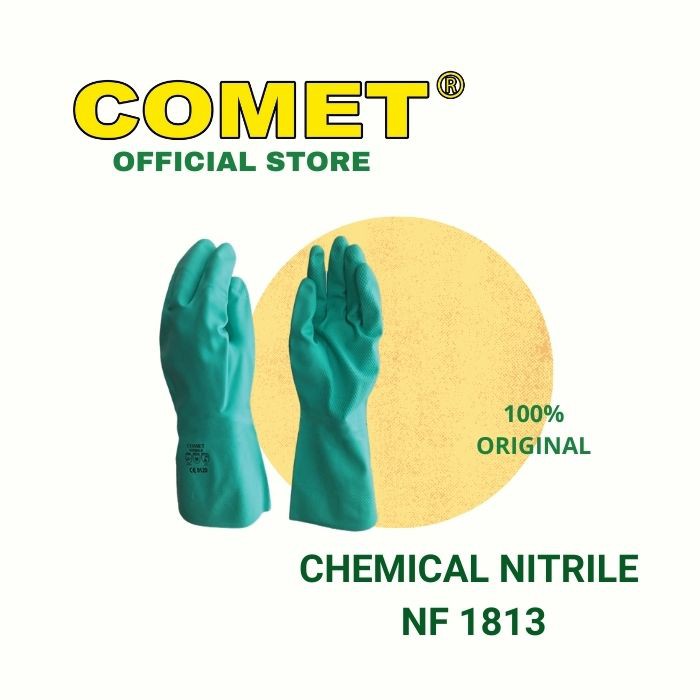 Jual Sarung tangan COMET Chemical Nitrile | Shopee Indonesia