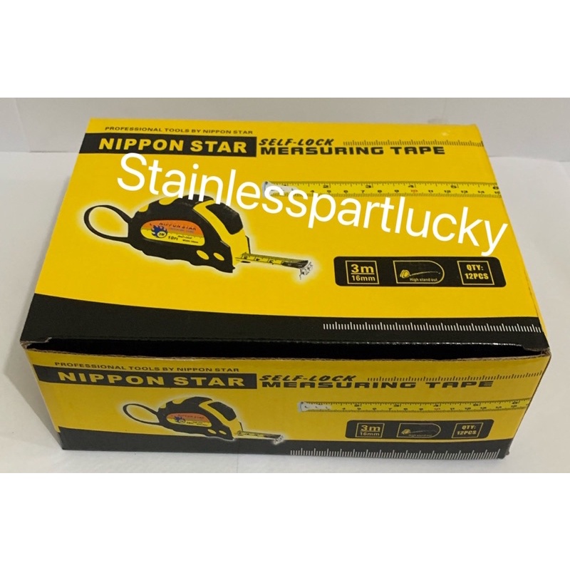 Jual Nippon Star Meteran 3 meter /Nippon Star Alat Ukur 3 meter ...