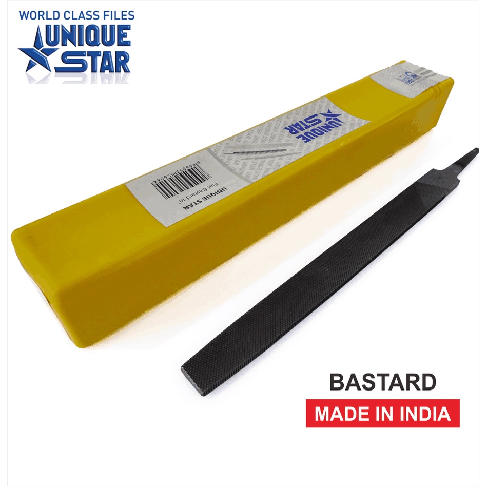 Jual UNIQUE STAR Flat File Bastard 10 Inch - Kikir Flat Kasar - INDIA ...
