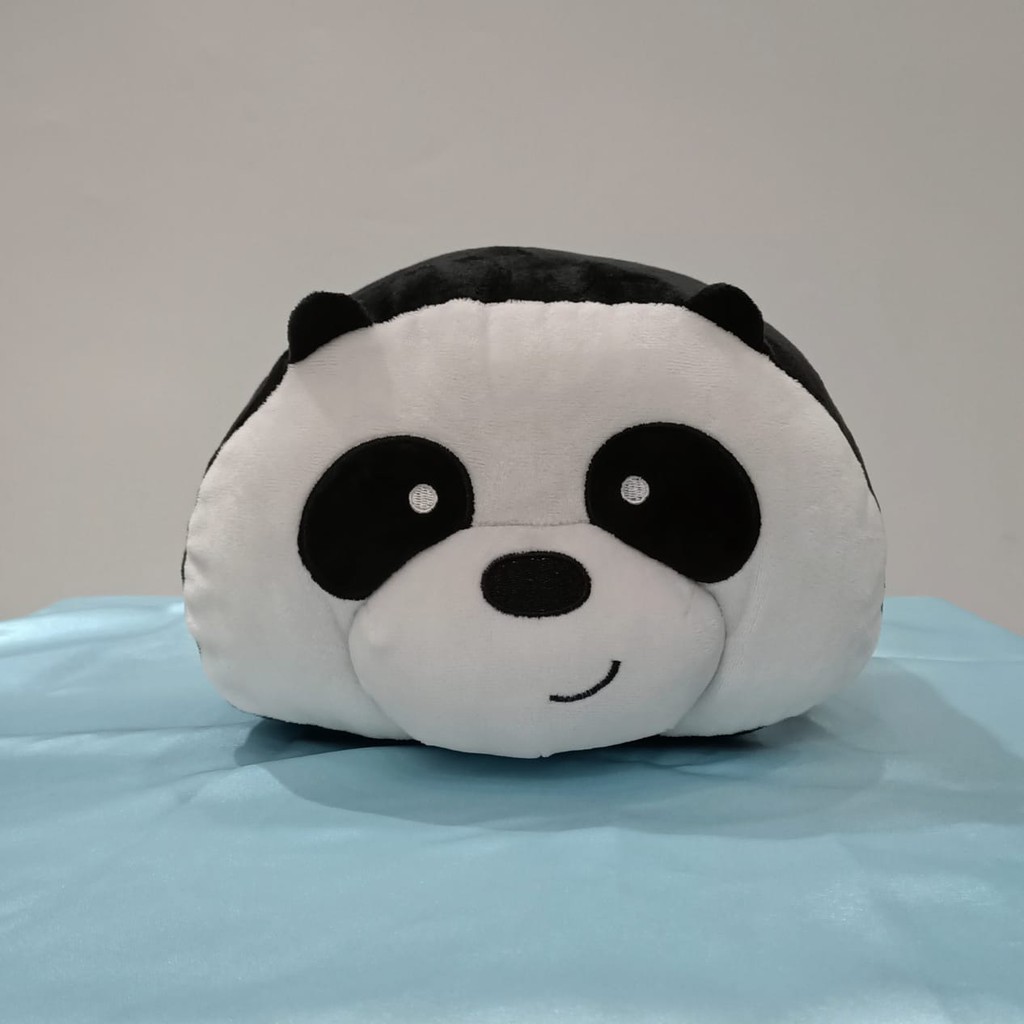 Jual WE BARE BEARS PANDA BONEKA KEPALA BANTAL PENGHANGAT TANGAN/ BANTAL ...