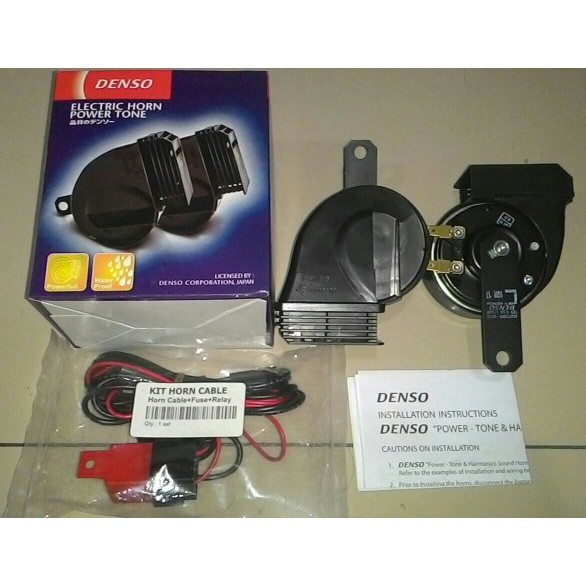 Jual Klakson Denso Keong WATERPROOF+Kabel Set Relay Lengkap 40ampr | Shopee Indonesia