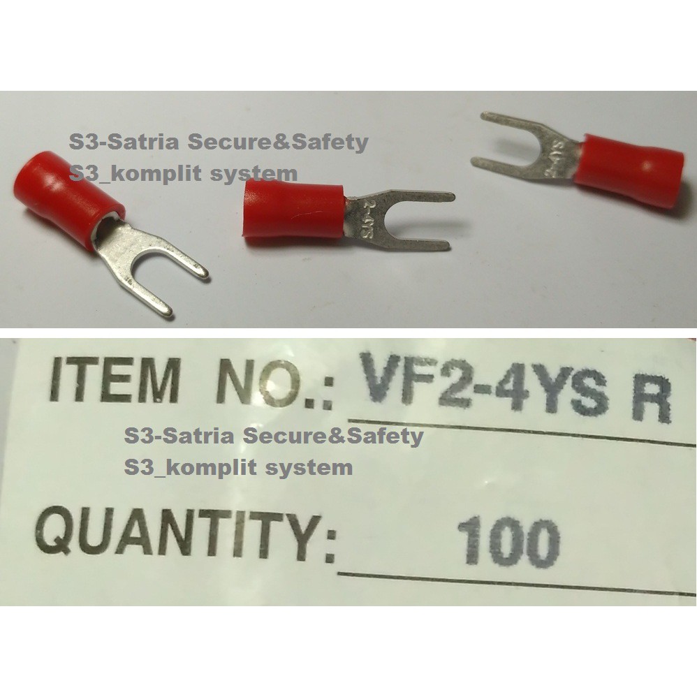 Jual SKUN Y 2,5 MM Merah / SKUN Y VF 2-4YS / CABLE LUG Red 2,5mm | Shopee Indonesia