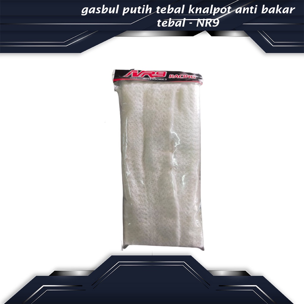 Jual Gasbul Putih Tebal Knalpot Anti Bakar Tebal - NR9 | Shopee Indonesia