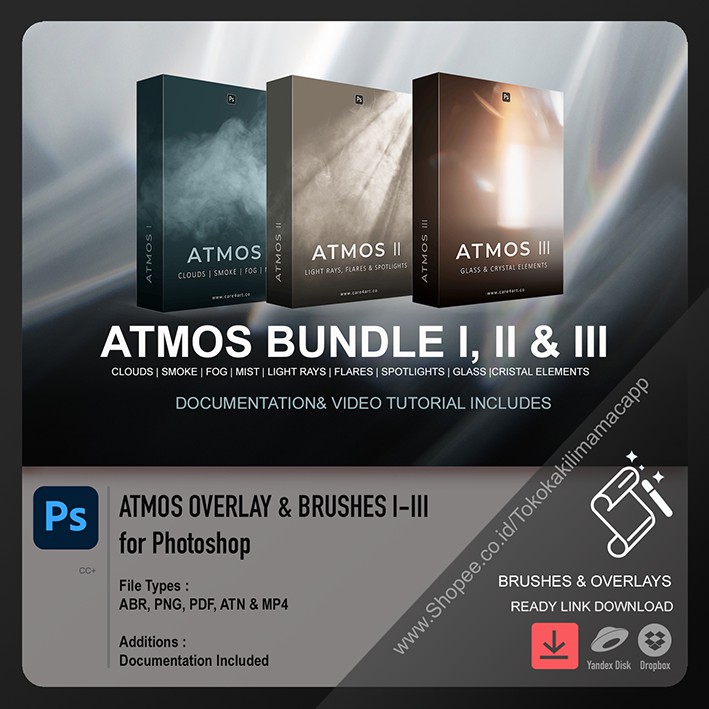 Jual Atmos Brushes & Overlays for Photoshop | Shopee Indonesia