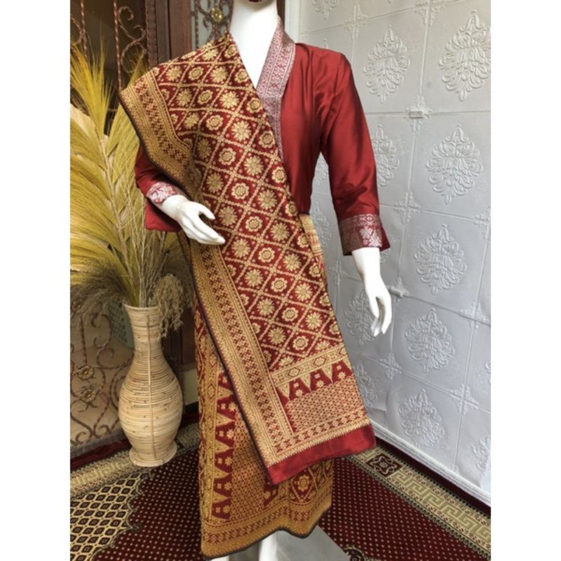 Jual Tren 2021 Songket Lepus Tabur 1 Benang/Songket Tenun Palembang ...