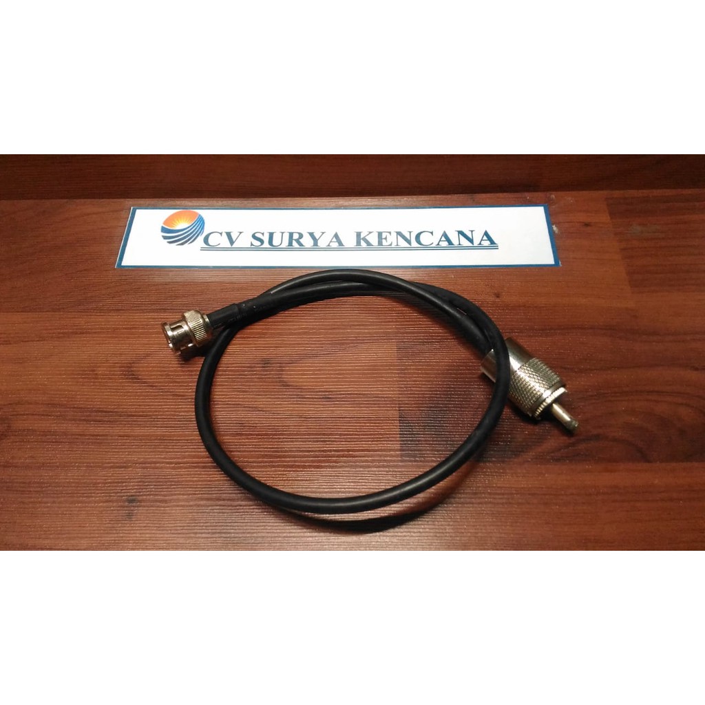 Jual KABEL JUMPER BNC MALE TO PL MALE RG58 1 METER | Shopee Indonesia