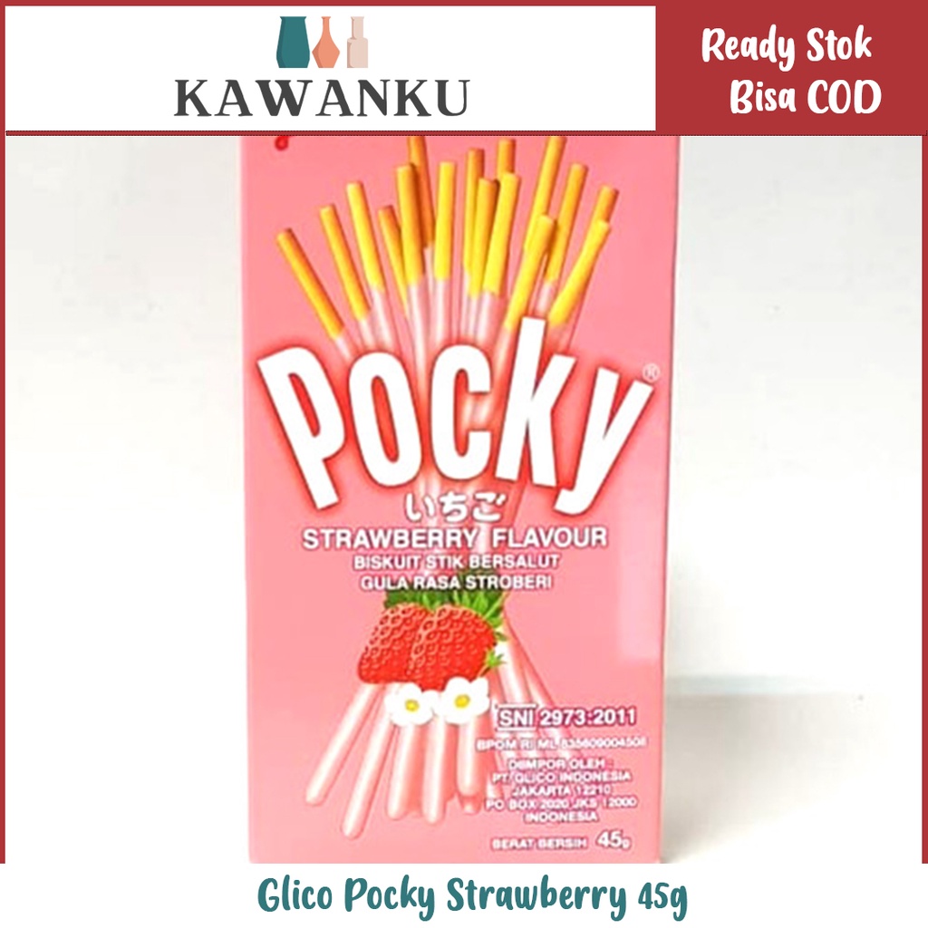 Jual Glico Pocky Strawberry 45g | Shopee Indonesia