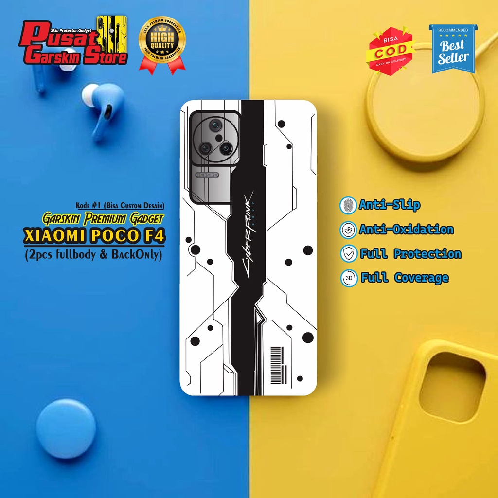 Jual Garskin POCO F4 Skin Gadget Premim Motif Cyberpunk(Isi 2pcs ...