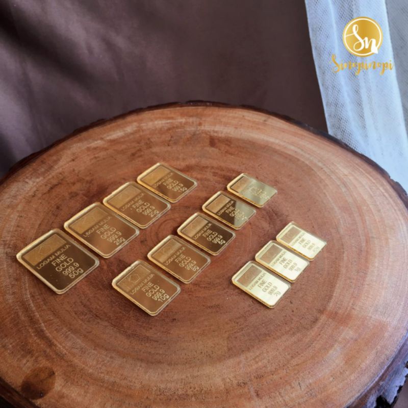 Jual REPLIKA LOGAM MULIA | LASER AKRILIK MIRROR GOLD / Replika Logam ...
