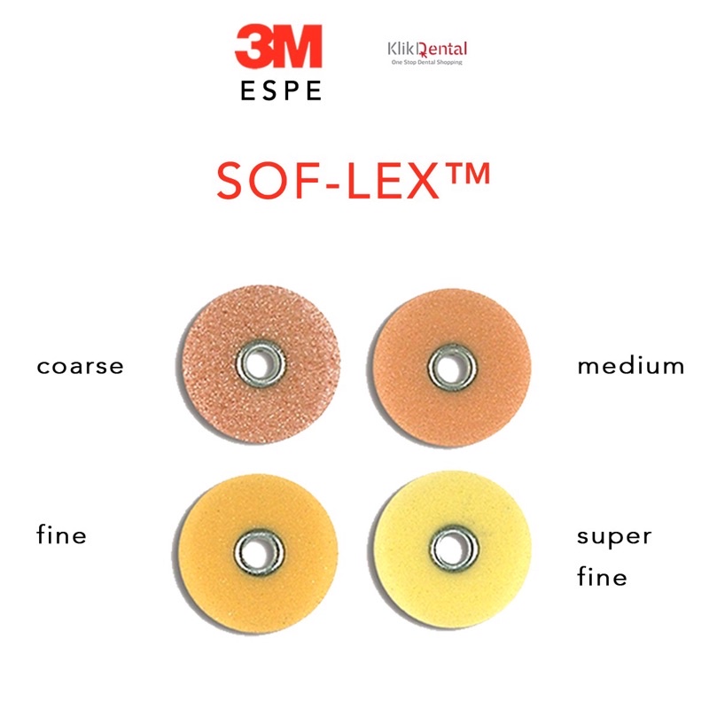 Jual KLIK DENTAL 3M ESPE Soflex Medium isi 30 disc ( Orange Tua ...