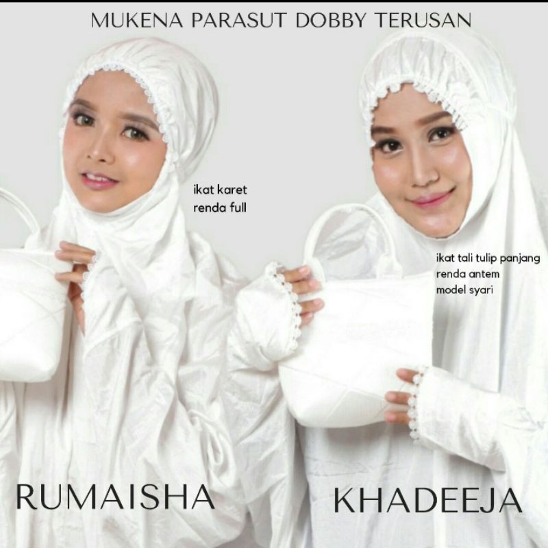 Jual MUKENA TERUSAN RUMAISHA / LAJURAN BAHAN PARASUT DOBBY | Shopee ...