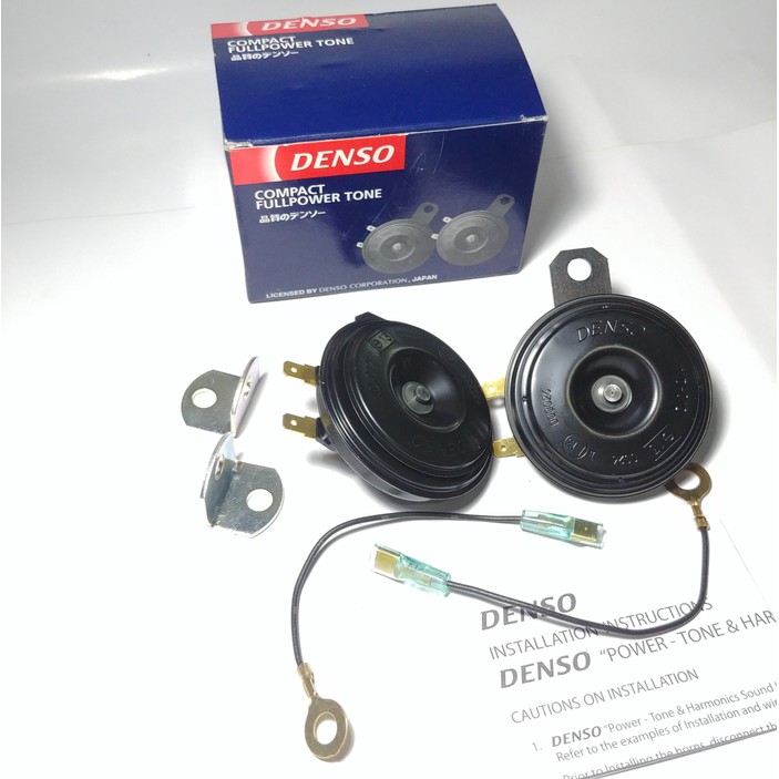 Jual Klakson Denso Disc Double 1 Set 2 Pcs 12 V Plus Kabel | Shopee ...