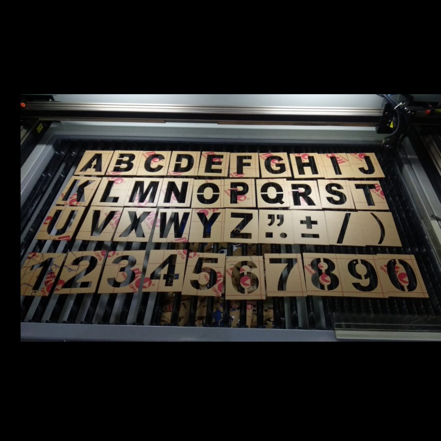 Jual MAL cetakan Huruf Angka Stencils Stensil Akrilik Molding Mold ...