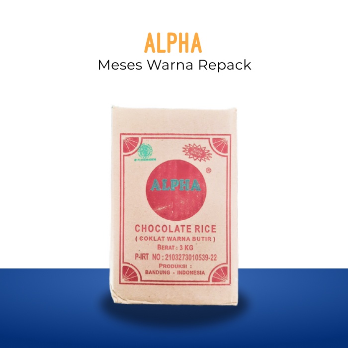 Jual Meses Alpha Warna 250 Gr Repack Coklat Butir Ceres | Shopee Indonesia