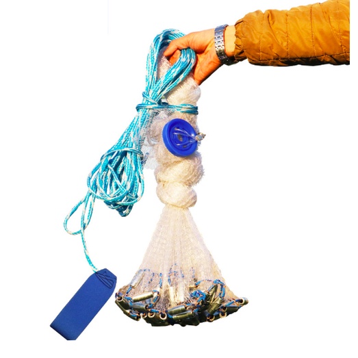 Jual JALA LEMPAR NELAYAN JARING IKAN BAHAN SENAR PUTIH DAN WARNA WARNI ...