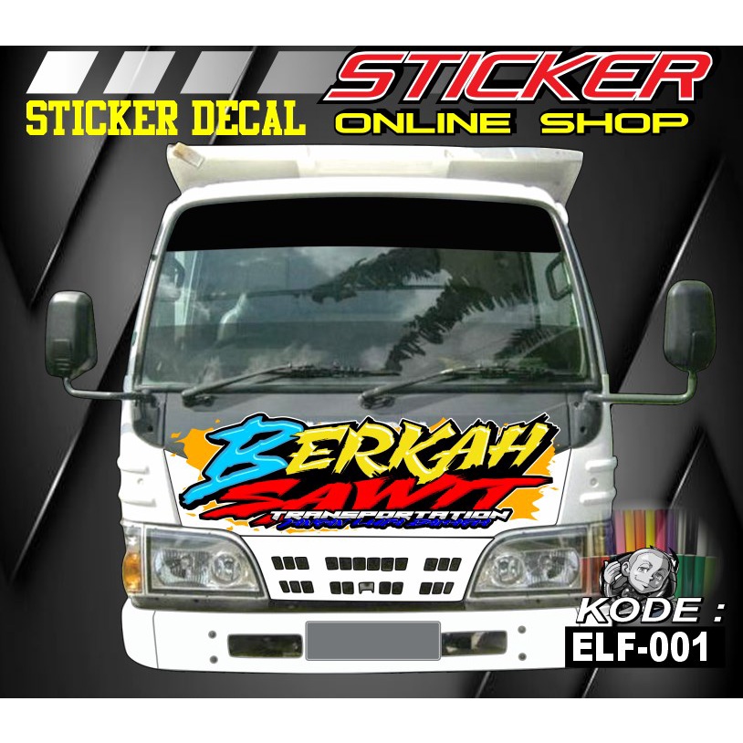 Jual stiker decal cabin truck isuzu elf.giga canter ragasa dutro dyna ...