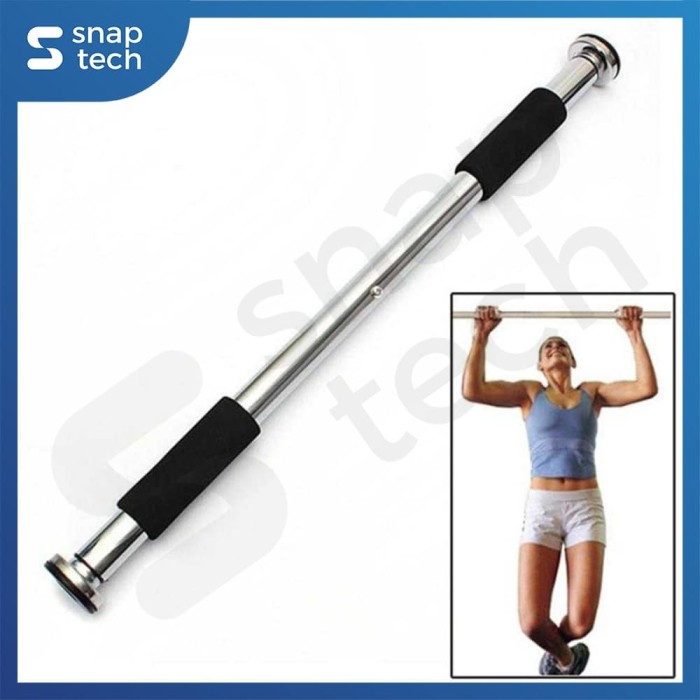 Jual Tiang Pull Up Bar Pintu Bar Chin Up Home Gym Fitness 62 - 100 cm ...