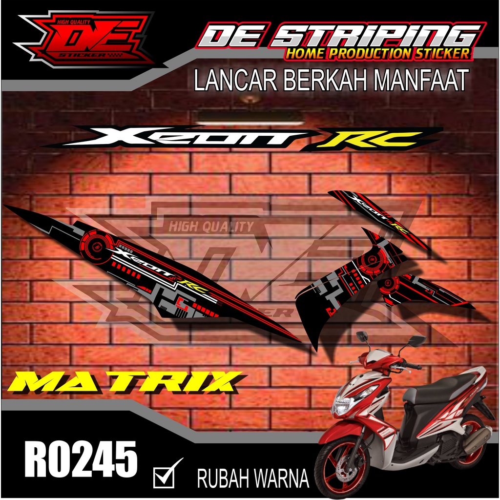 Jual Striping Variasi Motor Xeon Rc Motif MATRIX Keren Semi Full R0245 ...