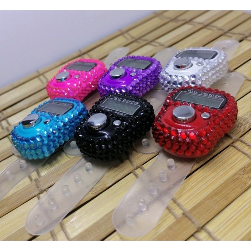 Jual Tasbih Digital Mini Permata Bling Bling Aneka Macam Warna / Tasbih ...