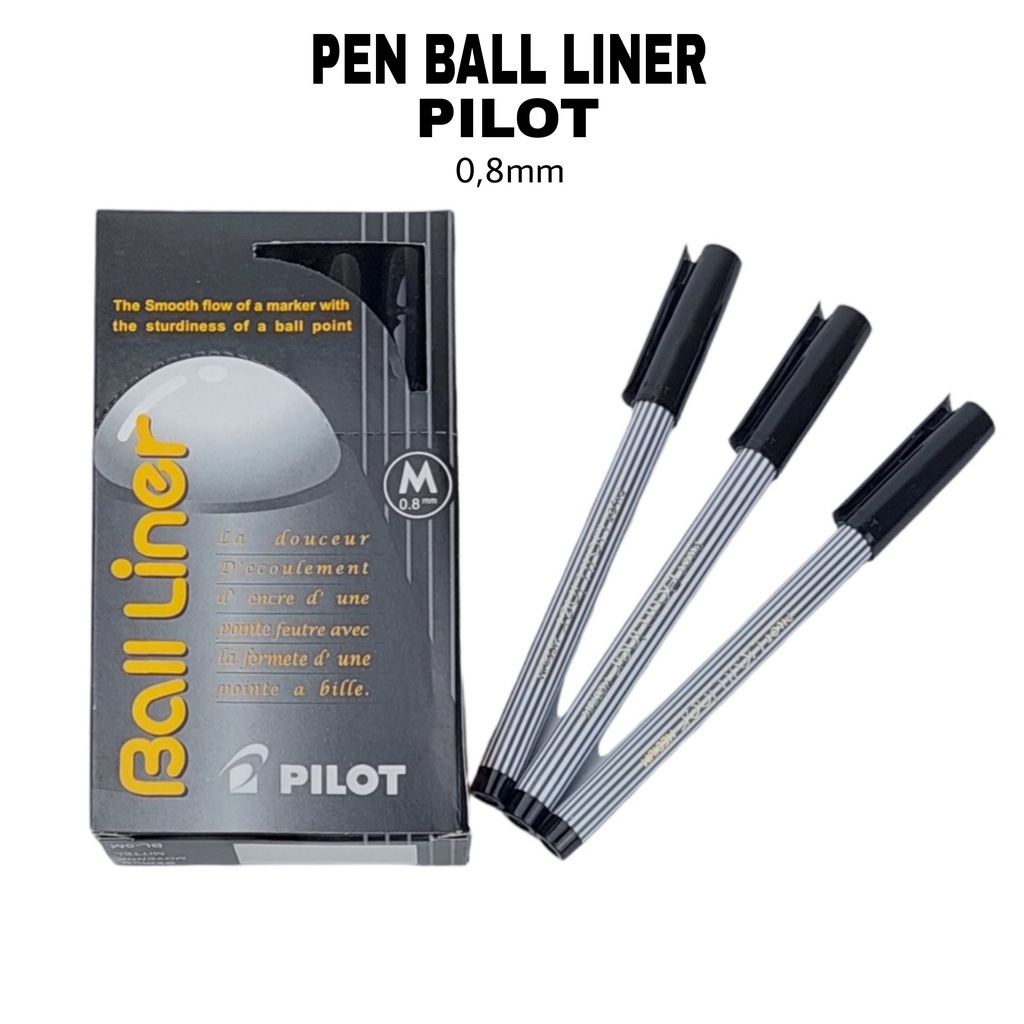 Jual Pen / Ballpoint / Bulpen Ball liner Pilot 0.8mm | Shopee Indonesia