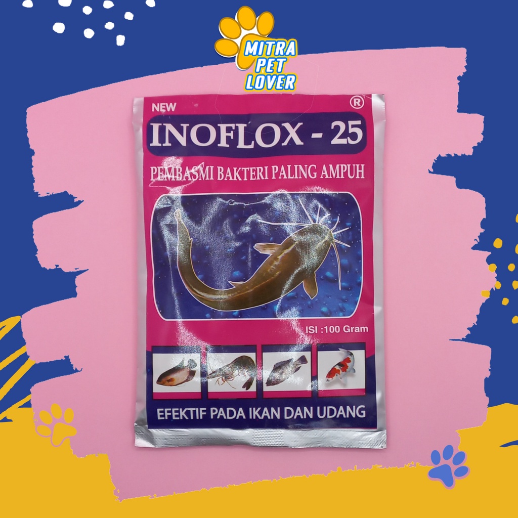 Jual INOFLOX 25 100GR - OBAT ANTI BAKTERI PADA IKAN & UDANG, OBAT ...