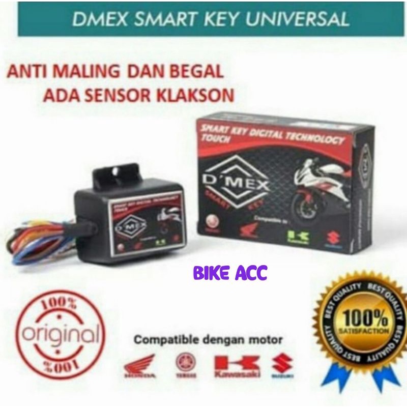 Jual Dmex Smartkey Alarm Pengaman Motor Sensor | Shopee Indonesia