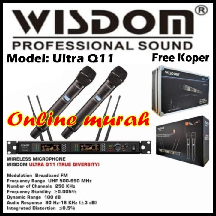 Jual Mic Wireless Wisdom Q11 Wisdom Q11 Original Garansi Resmi | Shopee ...
