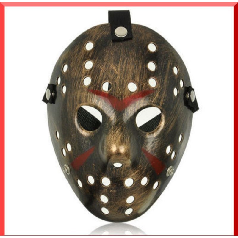 Jual Jason Mask Hockey Mask Topeng Jason Gold | Shopee Indonesia