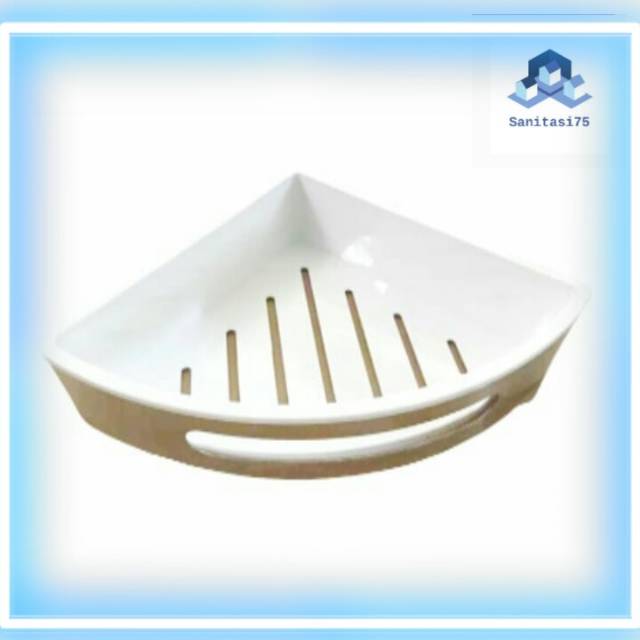 Jual Rak Sudut Stainless Tebal / Rak Sabun / Rak Shampoo Stainless ...