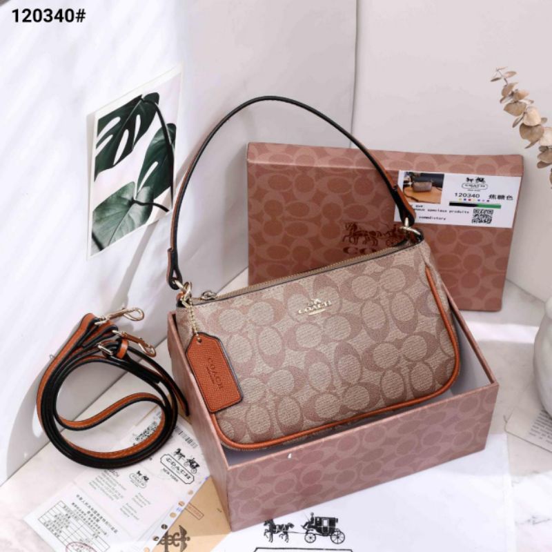 Jual Coach Mexico In Signature Shoulder Bag 120340 (SE) | Shopee Indonesia