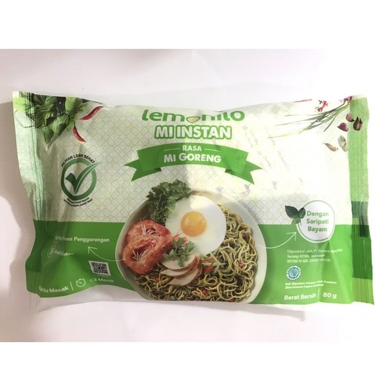 Jual Lemonilo Mie Instan Rasa Mie Goreng - Netto : 80g | Shopee Indonesia
