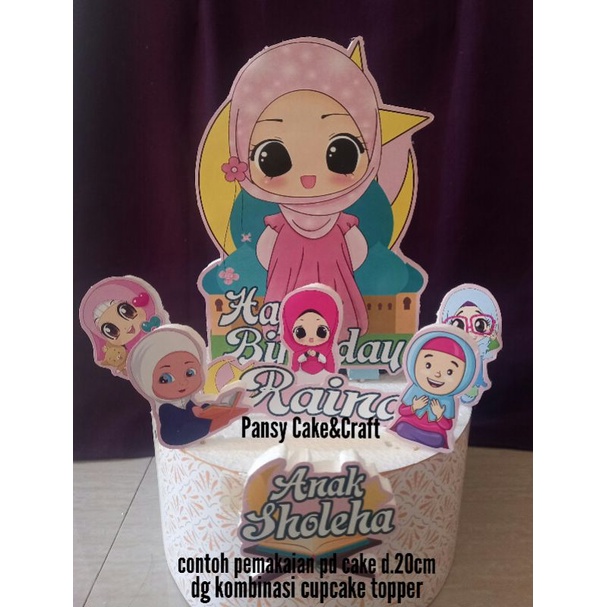 Jual Cake topper Santri / Islamic Girl mini EKONOMIS | Shopee Indonesia