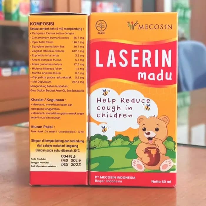 Jual Laserin madu 60ml obat batuk untuk anak-anak | Shopee Indonesia