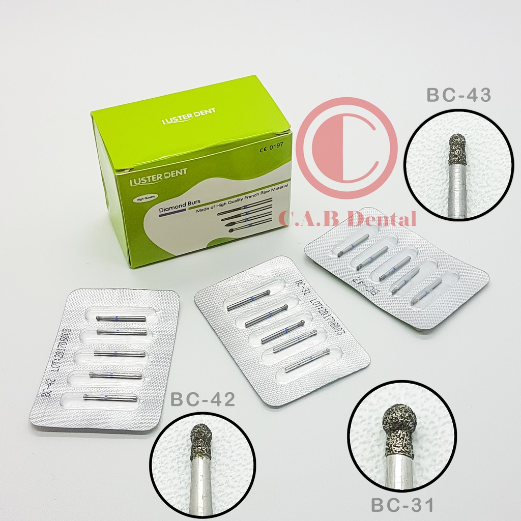 Jual Bur Diamond / Diamond Burs Round With Neck KODE BC / Dental ...