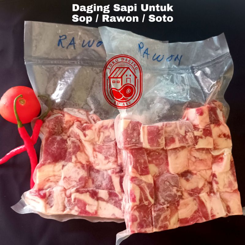 Jual Daging Sapi Sop Rawon Soto 500 gram | Shopee Indonesia